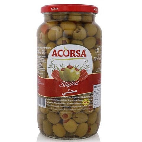Acorsa Stuffed Green Olives 950g price in UAE | Carrefour UAE ...