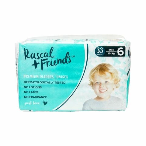 Rascal + Friends Premium Diapers Size 6 16+kg 33 Count price in UAE ...