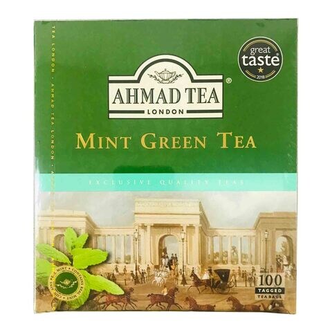 Ahmad Tea Mint Green Tea - 100 Tea Bags price in Egypt | Carrefour ...