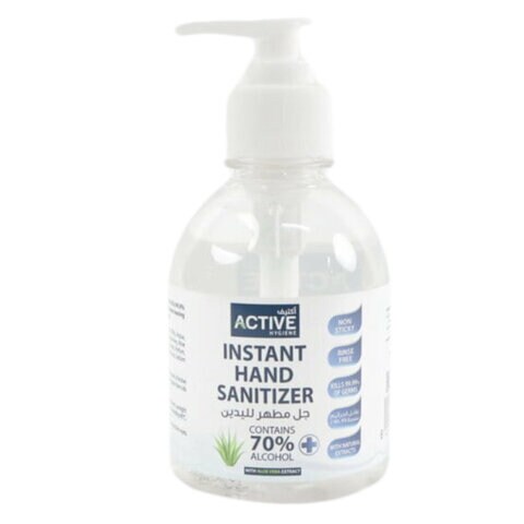 ACTIVE INSTANT HAND SANITIZER 70% ALCOHOL WITH ALOE VERA EXTRACT 250ML ...