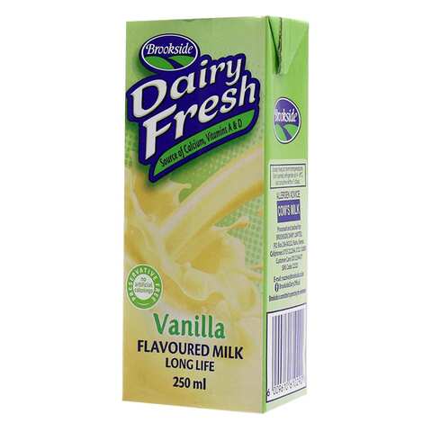 Buy Brookside Dairy Fresh Vanilla Flavoured Milk 250ml X Pack Of 6 ...