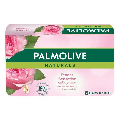 Palmolive Naturals Tender Sensation Bar Soap Pink 170g Pack of 6 price ...