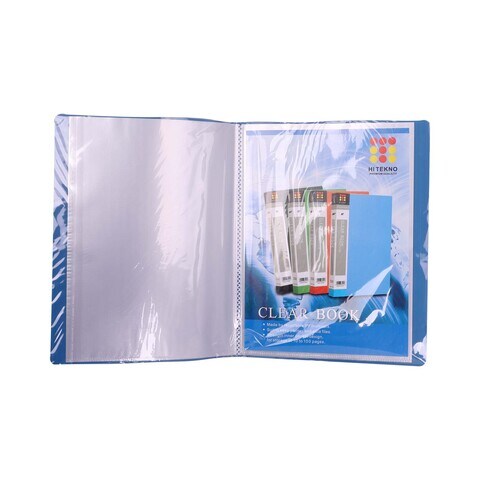 Buy Hi Tekno Clear Display Book - 40 Pockets - Blue Online - Shop ...
