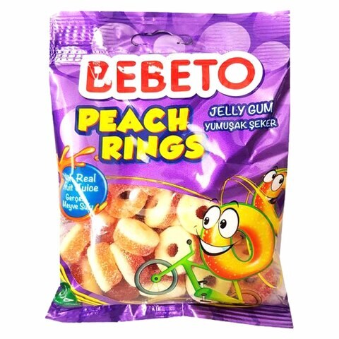 Bebeto Peach Rings Jelly - 80 gm price in Egypt | Carrefour Egypt ...