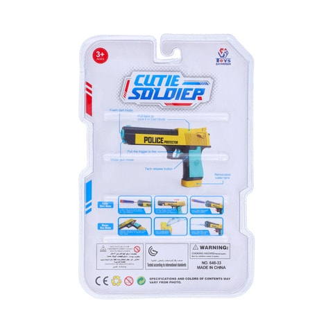 Cutie Soldier Police Protector Toy Gun Age 3+