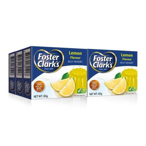 Foster Clark's Lemon Flavour Dessert Jelly, 85 G Pack Of Buy Online At ...