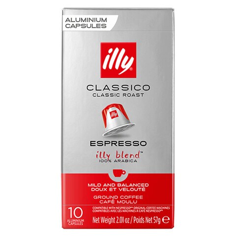 Illy Classico Classic Roast Espresso Ground Coffee 10 Capsules price in ...