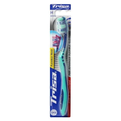Trisa Flexible Head Hard Toothbrush Green price in UAE | Carrefour UAE ...