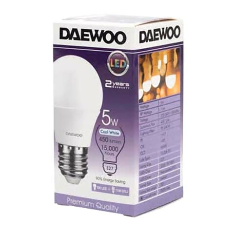 Daewoo LED Bulb 5W E27 DL2705D Warm White price in UAE | Carrefour UAE ...