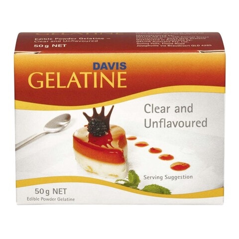 Davis Gelatine Clear And Unflavoured 50g price in UAE | Carrefour UAE ...