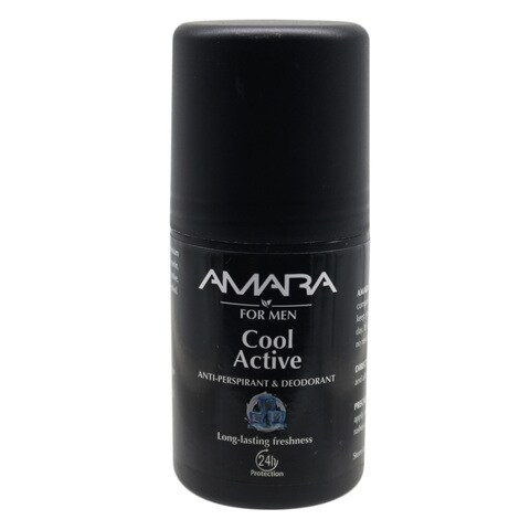 Buy Amara Cool Active Anti Perspirant Deodorant Roll On For Man 100ml ...