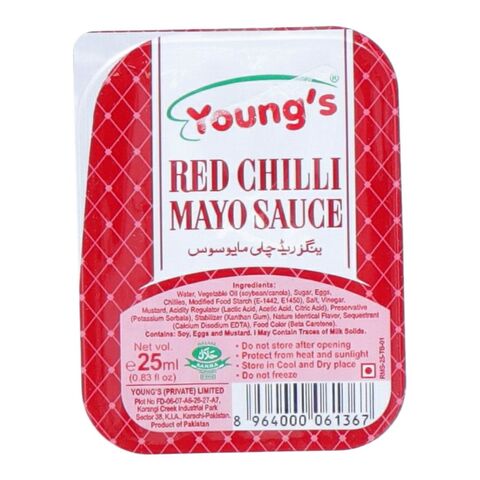 Buy Young's Red Chilli Mayo Sauce 25 ml Online | Carrefour Pakistan