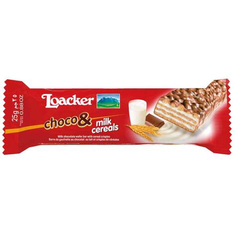 Loacker Choco And Milk Cereals Wafers 25g price in UAE | Carrefour UAE ...