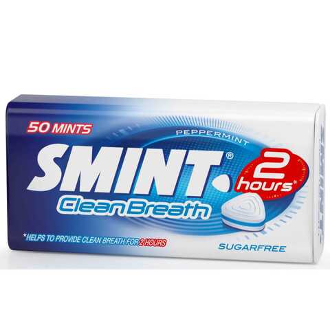 Smint CleanBreath Sugar Free Peppermint Flavour Breath Freshener Mints ...