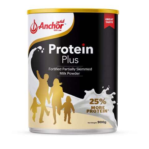 Anchor Protein Plus Fortified Partially Skimmed Milk Powder 900g price ...
