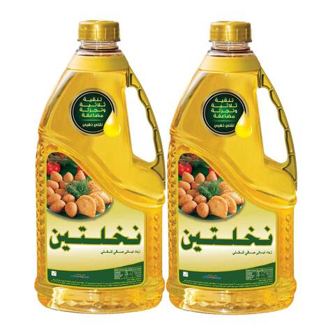 Nakhlatain Pure Vegetable Oil For Frying 1.5l X 2 price in Saudi Arabia ...
