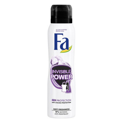 FA INVISIBLE POWER 24 PROTECTION ANTI PERSPIRANT DEODORANT SPRAY 150ML ...