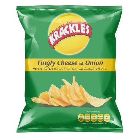 Buy KRACKLES TINGLY CHEESE&ONION 125G Online - Carrefour Kenya