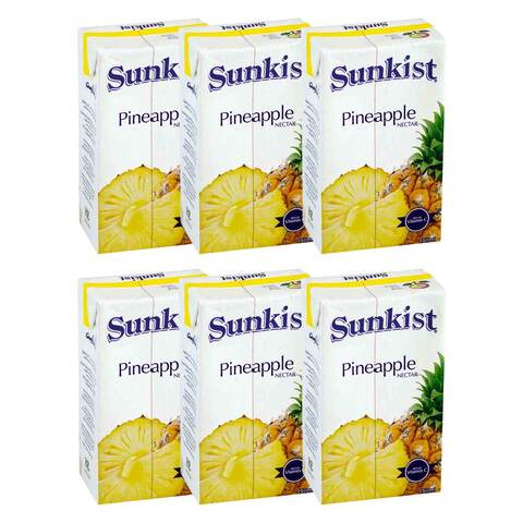 Sunkist Pineapple Nectar Drink 250ml x Pack of 6 price in Kuwait ...