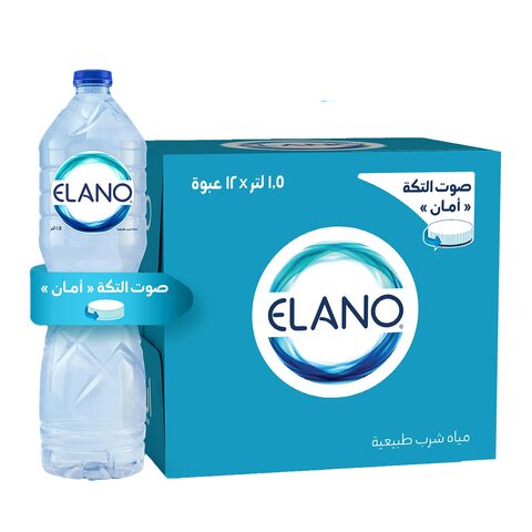 Elano Natural Drinking Water - 1.5 Liter - 12 Pieces Online | Carrefour ...