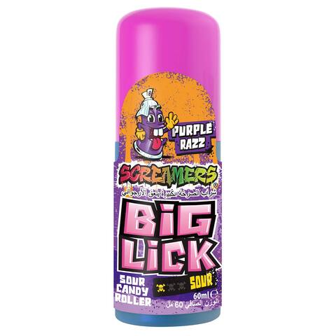 Screamers Big Lick Purple Razz Sour Candy Drink - 60 ml Online ...