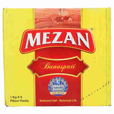 Buy Mezan Banaspati 1kg (Pack of 5) Online | Carrefour Pakistan