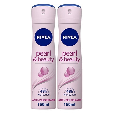 Nivea Pearl And Beauty Anti-Perspirant Deodorant 200ml Pack of 2 price ...