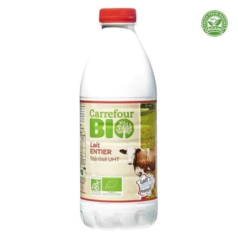 Carrefour Bio Sterilized Full Cream Mountain Milk 1L price in UAE ...