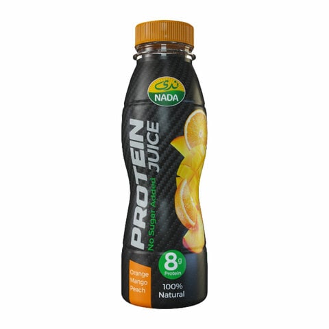 Nada protein juice no sugar added orange, mango and peach flavor 320ml ...
