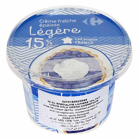 Carrefour 15% Low Fat Fresh Cream 200ml price in UAE | Carrefour UAE ...