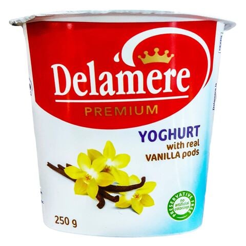 Buy Delamere Premium Real Vanilla Pods Yoghurt 250ml Online - Carrefour ...