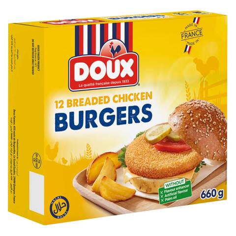 Doux Chicken Burger 12 Pieces price in Saudi Arabia | Carrefour Saudi ...