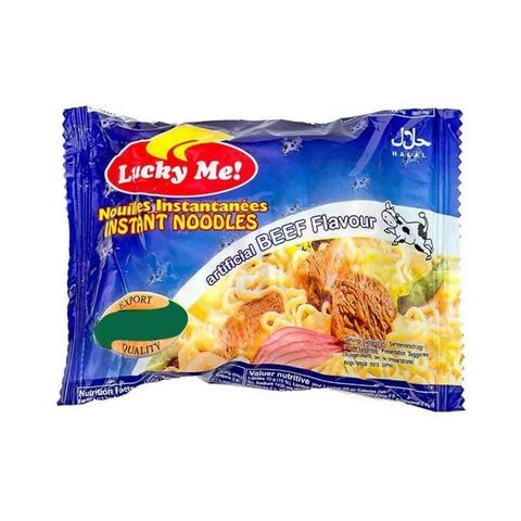 Lucky Me Beef Instant Noodles 55g price in UAE | Carrefour UAE ...