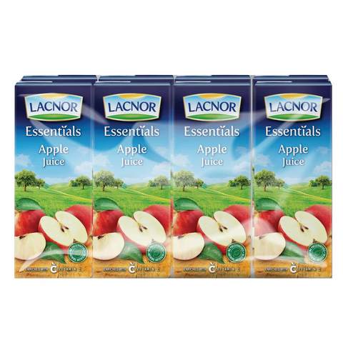 Lacnor Essentials Apple Juice 180ml Pack of 8 price in UAE | Carrefour ...