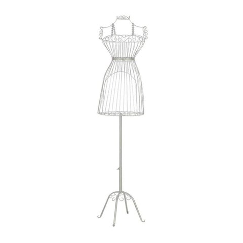 LINGWEI Female Mannequin Torso Half Body Metal Wire Frame Dress Form ...