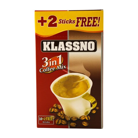 Klassno 3-In-1 Coffee Mix 20g Pack of 12 price in UAE | Carrefour UAE ...