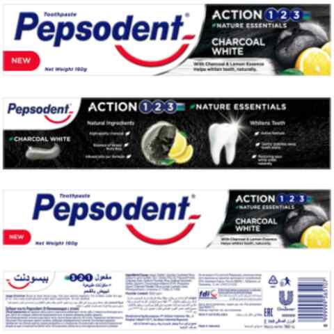 Pepsodent Action 123 Charcoal Toothpaste Black 160g Pack of 2 price in ...