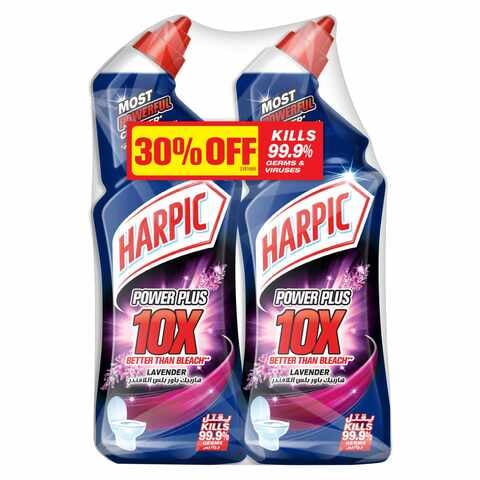 Harpic Power Plus 10x Lavender Toilet Cleaner 750ml Pack of 2 price in UAE | Carrefour UAE ...