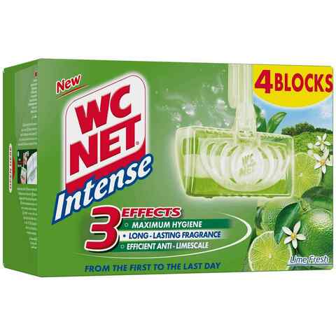 WC Net Intense Toilet Blocks Lime Fresh 34gx4 price in UAE | Carrefour UAE | supermarket kanbkam