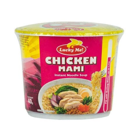 Lucky Me Chicken Mami Instant Noodle Soup 40g price in UAE | Carrefour ...