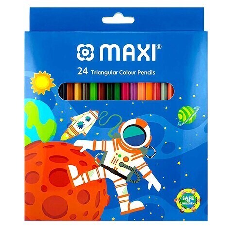 MAXI 24 TRIANGULAR COLOUR PENCILS price in Kuwait | Carrefour Kuwait ...