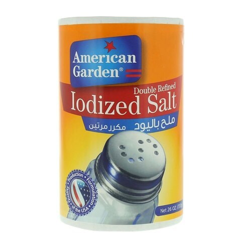 American Garden Double Refined Iodized Salt 737g price in Kuwait ...