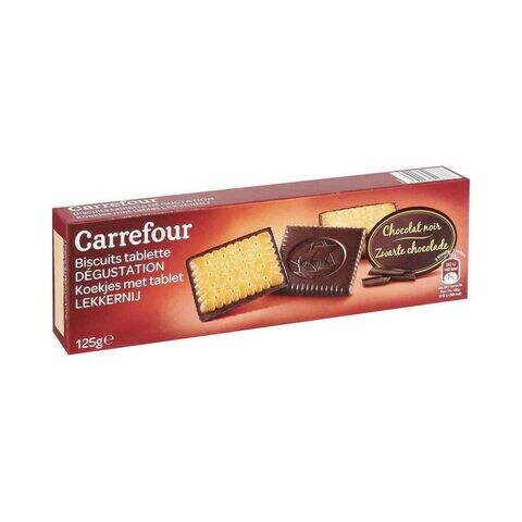 Carrefour Dark Chocolate Bar Cookies 125g price in UAE | Carrefour UAE ...