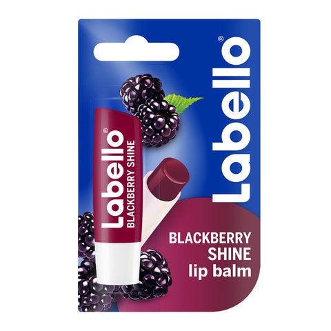Labello Lip Balm, Moisturising Lip Care, Blackberry Shine 4.8g Online ...