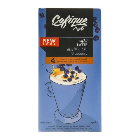 Cofique Latte Blueberry 24gX 10 price in Saudi Arabia | Carrefour Saudi ...