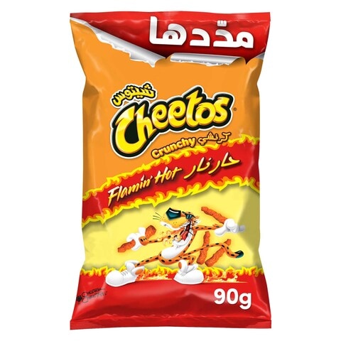 Buy Cheetos Crunchy Flaming Hot 95g Online - Shop Food Cupboard on ...