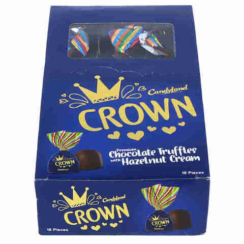 Candyland Crown Chocolate Truffles With Hazelnut Cream 198 gr (Pack of 18)