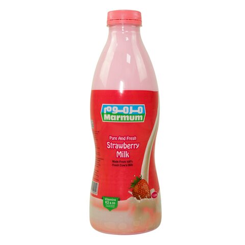 Marmum Strawberry Milk 1L price in UAE | Carrefour UAE | supermarket ...