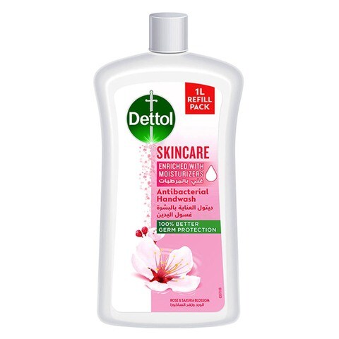 Dettol Skincare Anti-Bacterial Liquid Hand Wash Pink 1L price in UAE ...