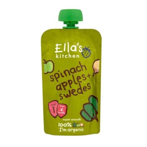 Ellas Kitchen Organic Spinach Apple And Swedes Puree 120g price in UAE ...